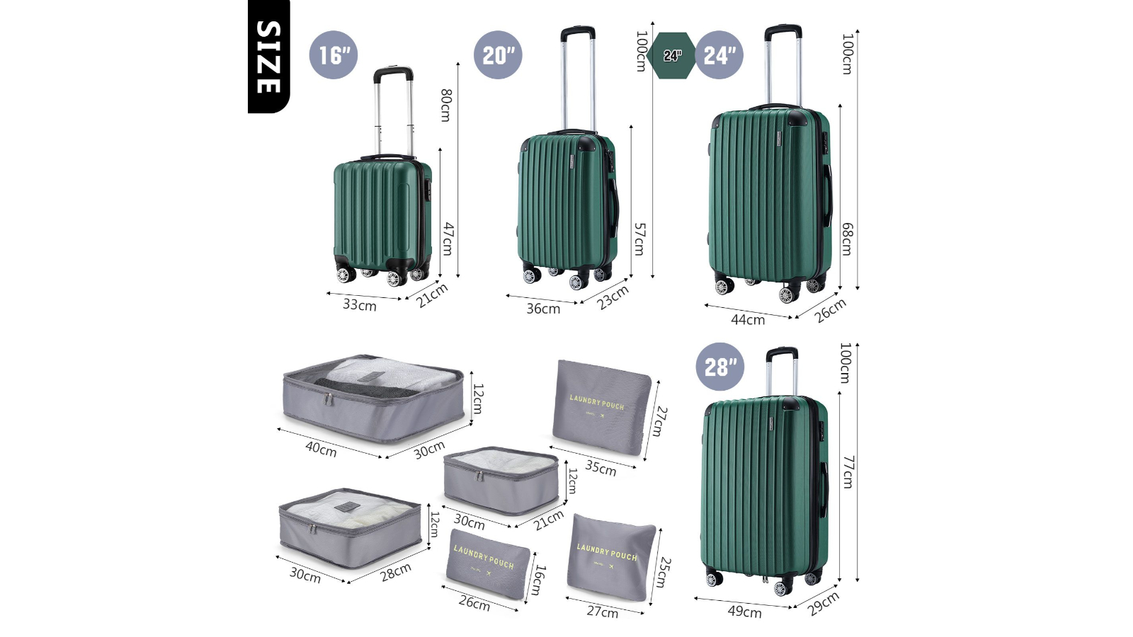 Buon Viaggio 4 Piece Travel Suitcase Traveller Bag Luggage Set | Harvey ...