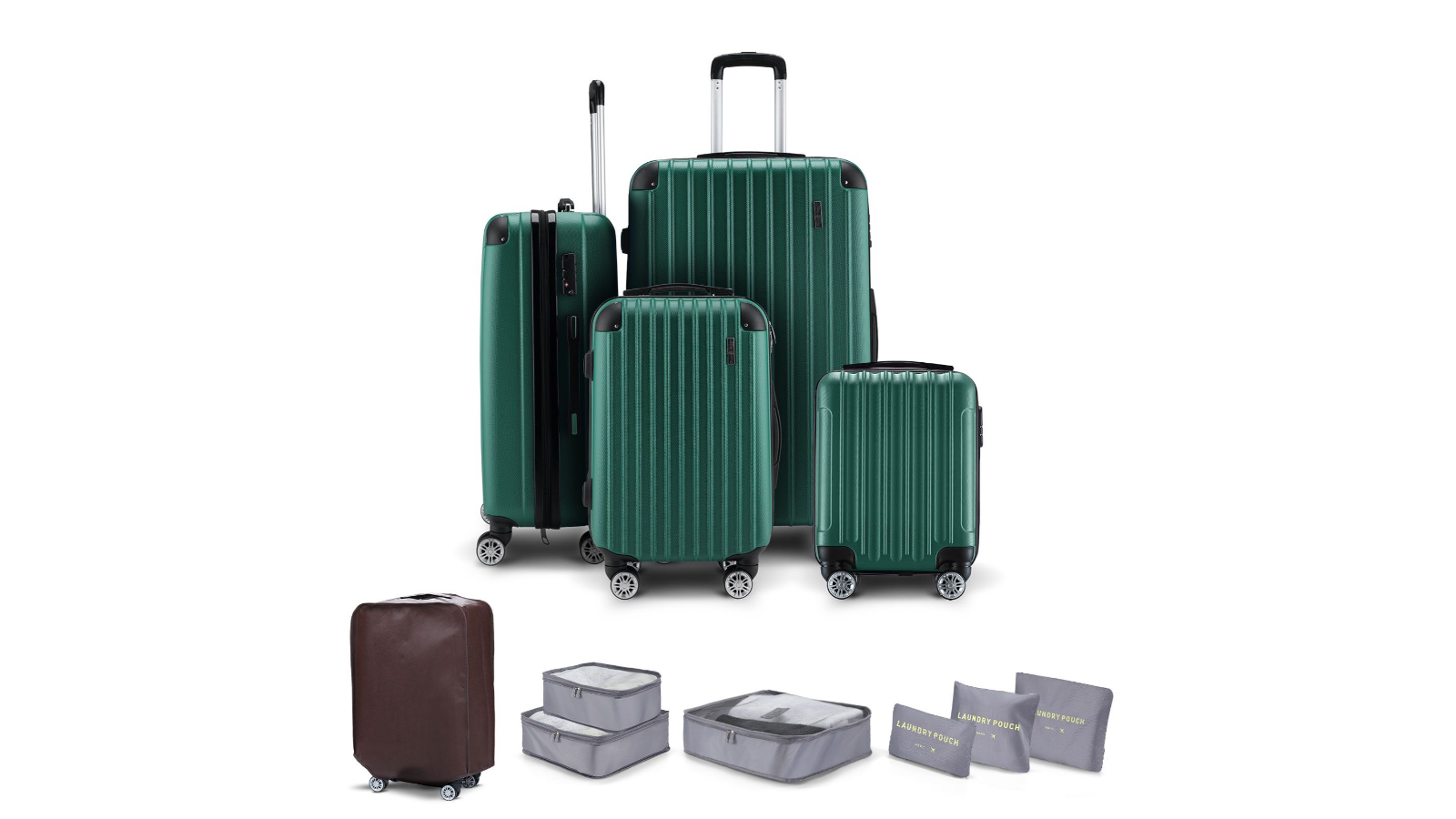 Buon Viaggio 4 Piece Travel Suitcase Traveller Bag Luggage Set | Harvey ...