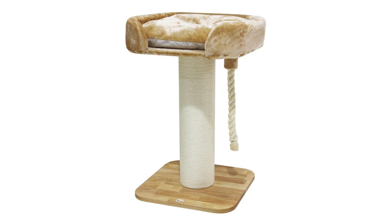 Pet Scene Cat Scratching Post Perch Bed Stand Dangling Sisal Rope ...