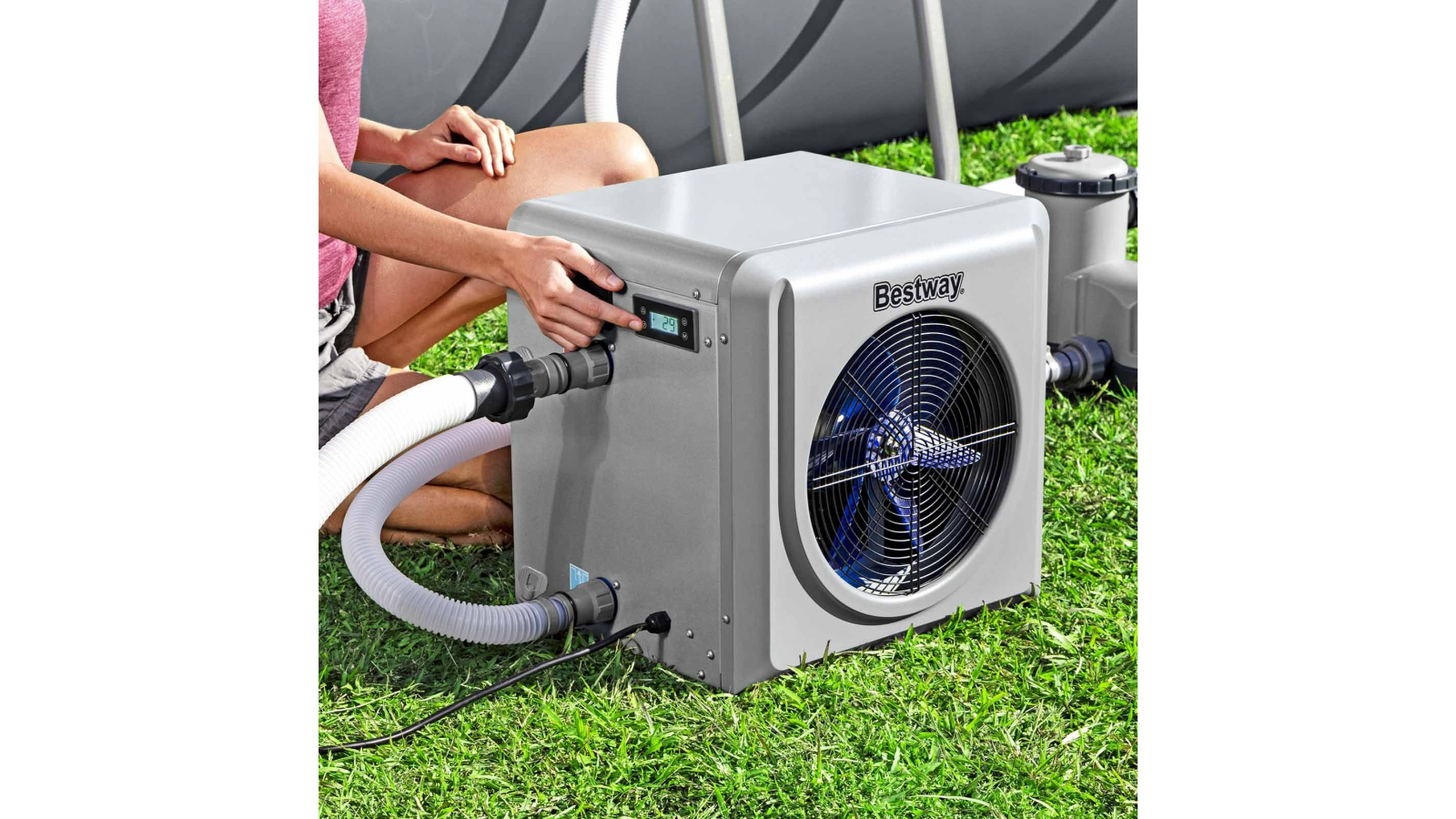 Bestway Flowclear Water Temperature Equipment Fish Pond 4KW Pool Heater ...