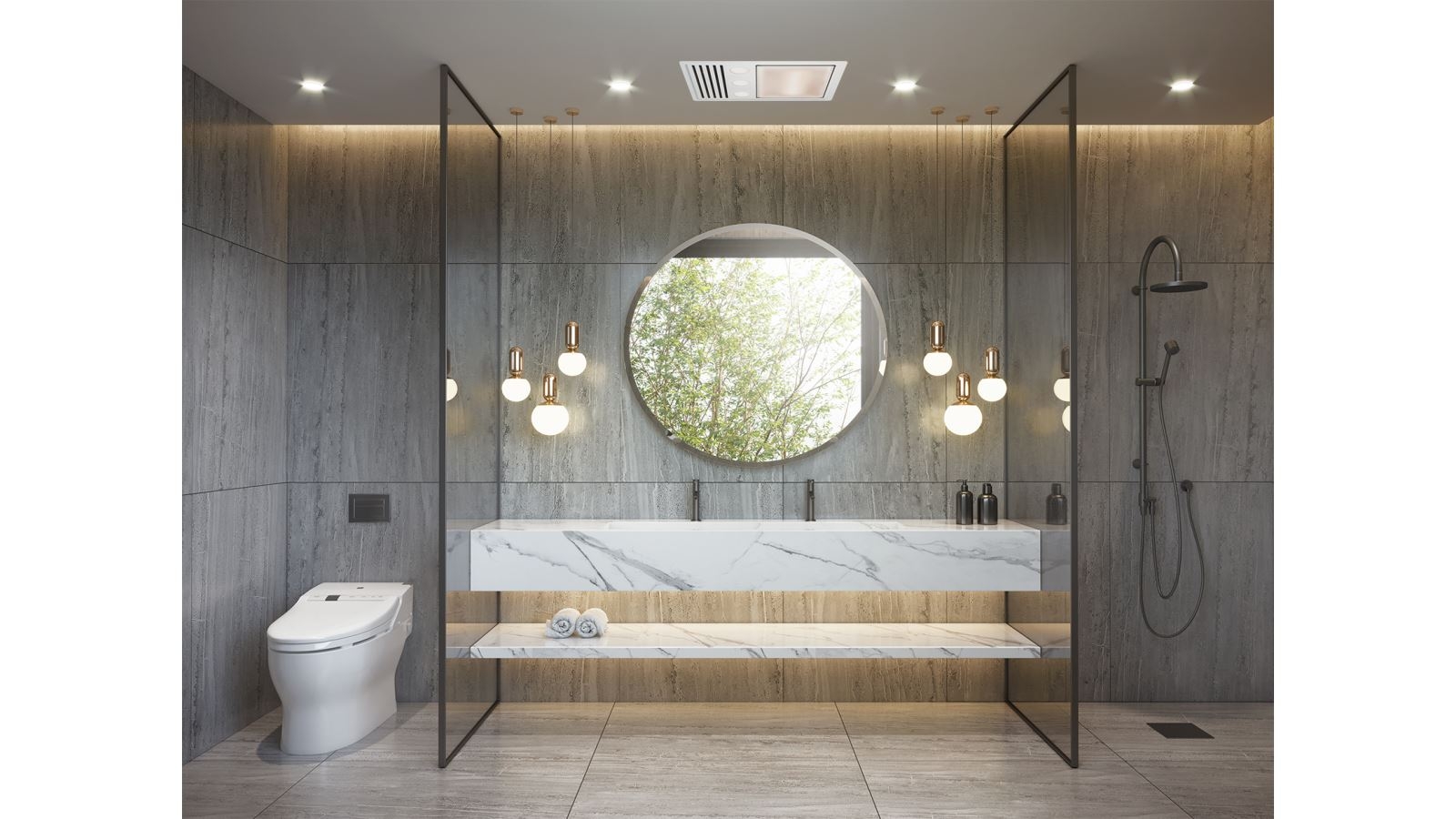 IXL Tastic Ovation 3-in-1 Bathroom Heater Exhaust Fan & Lighting ...