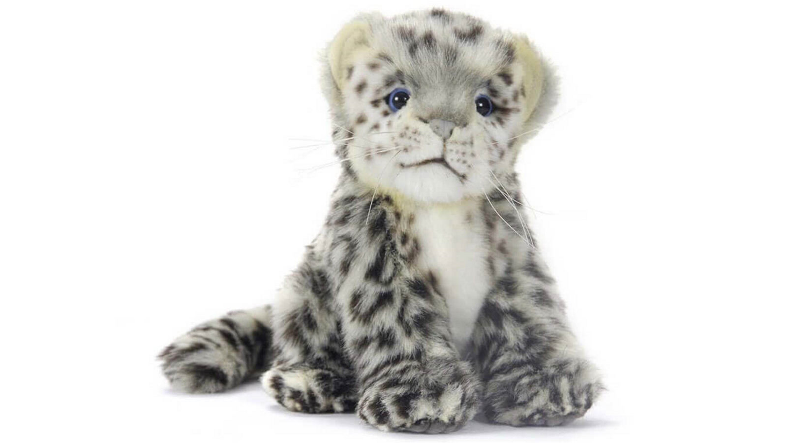Hansa 18cm Sitting Snow Leopard Cub | Harvey Norman