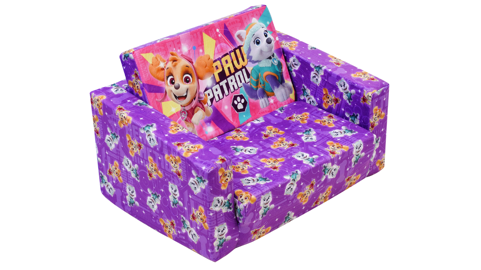 Paw Patrol Skye Kids Flip Out Sofa - Purple | Harvey Norman