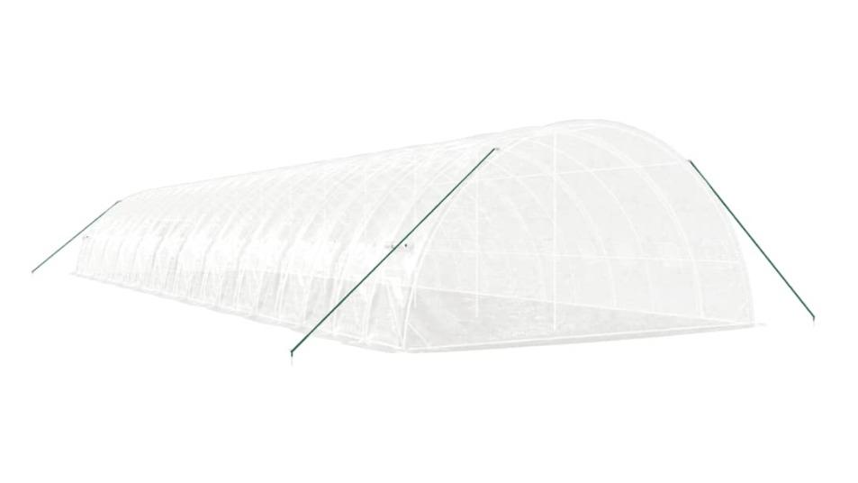 vidaXL 22 x 6 x 2.85metre Steel Frame 132 SQM Greenhouse - White ...