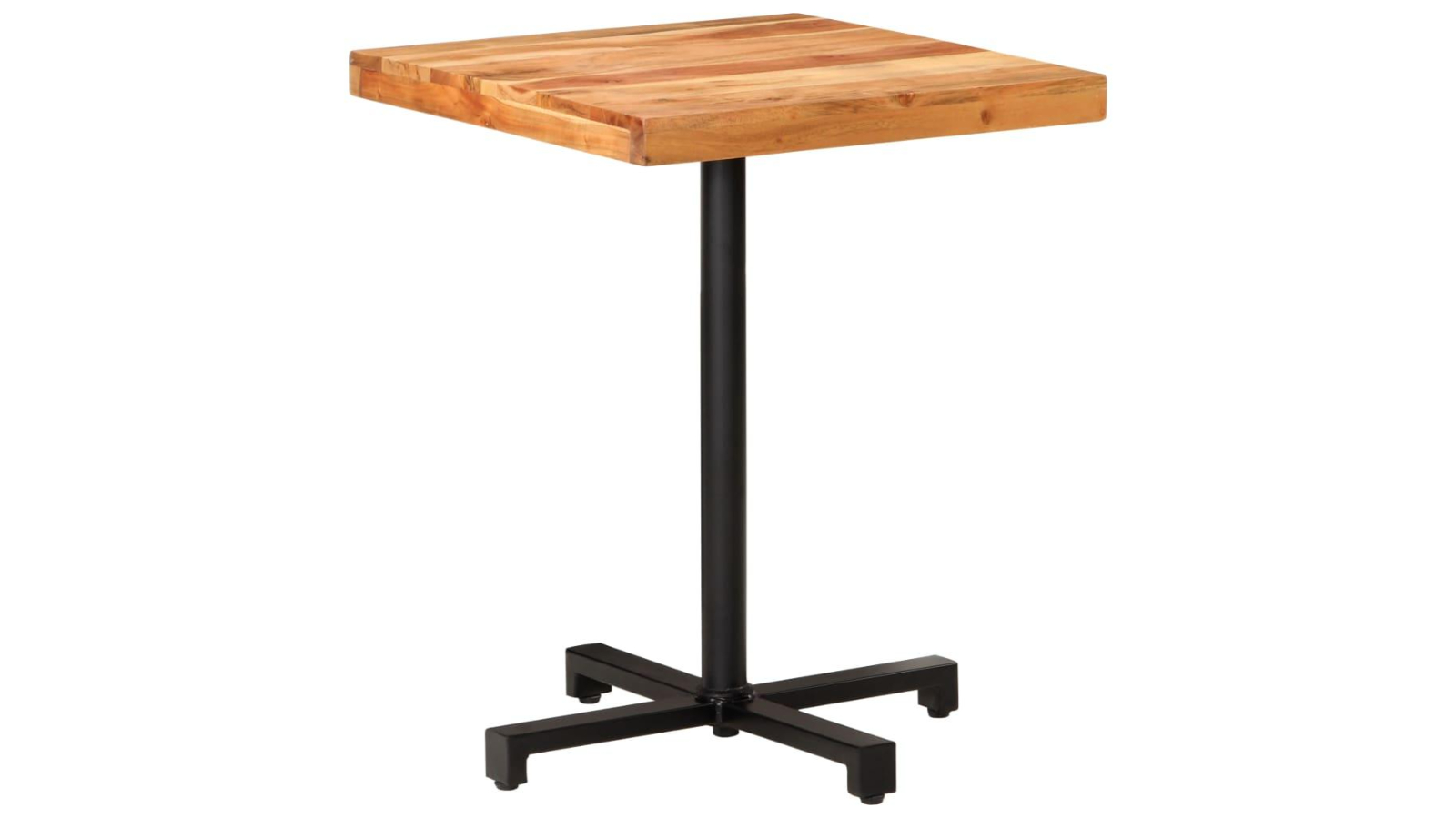 vidaXL Solid Acacia Wood Bistro Table Square - 60 x 60 x 75cm | Harvey ...