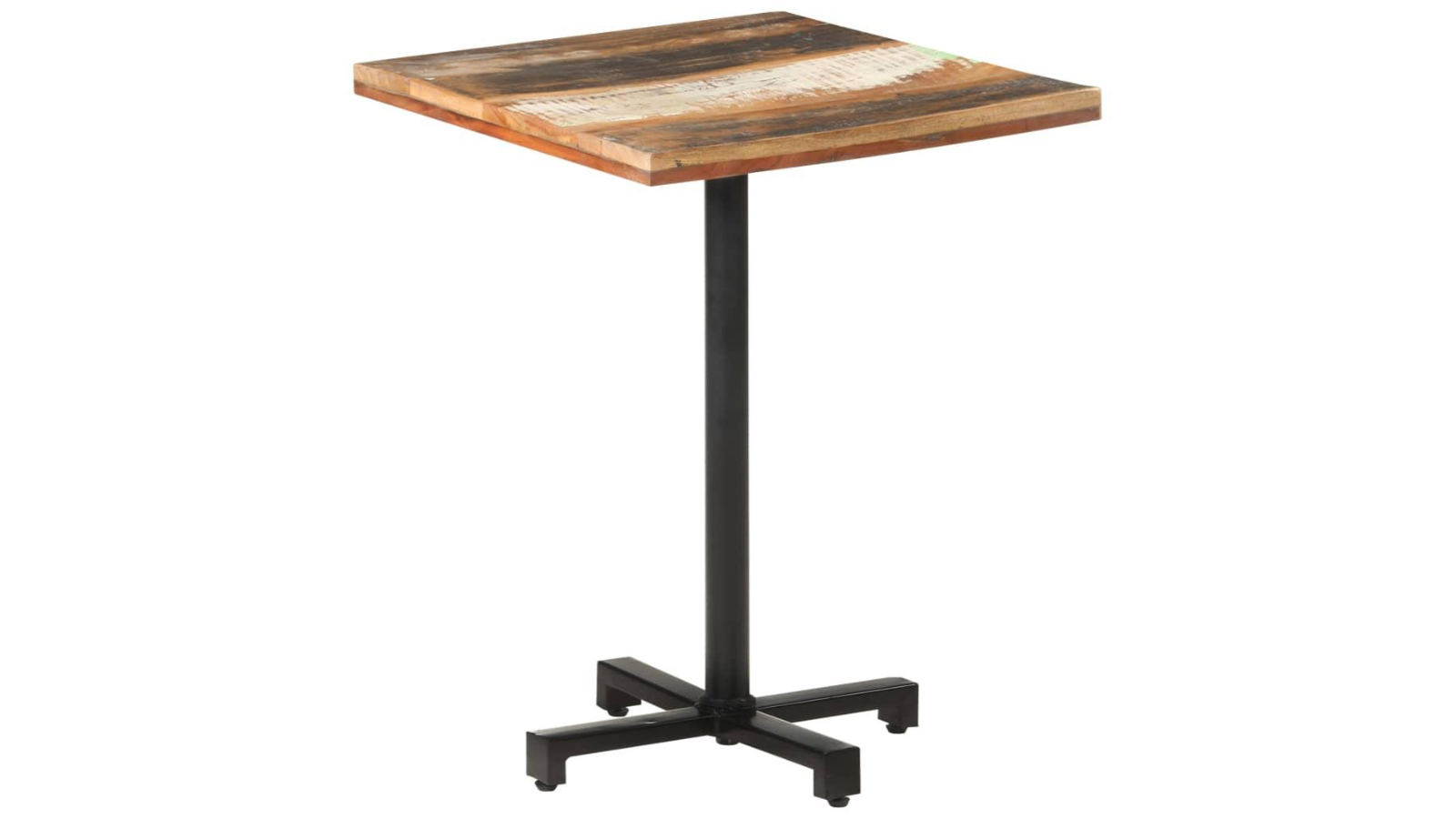 vidaXL Solid Reclaimed Wood Bistro Table Square - 60 x 60 x 75cm ...