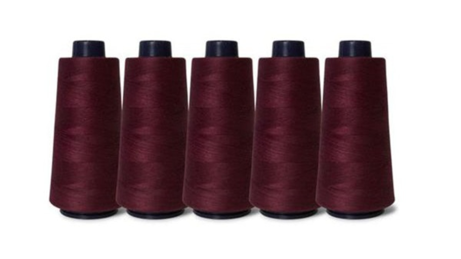 Hemline Set of 5 Sewing Overlocker Thread - Wine Red | Harvey Norman