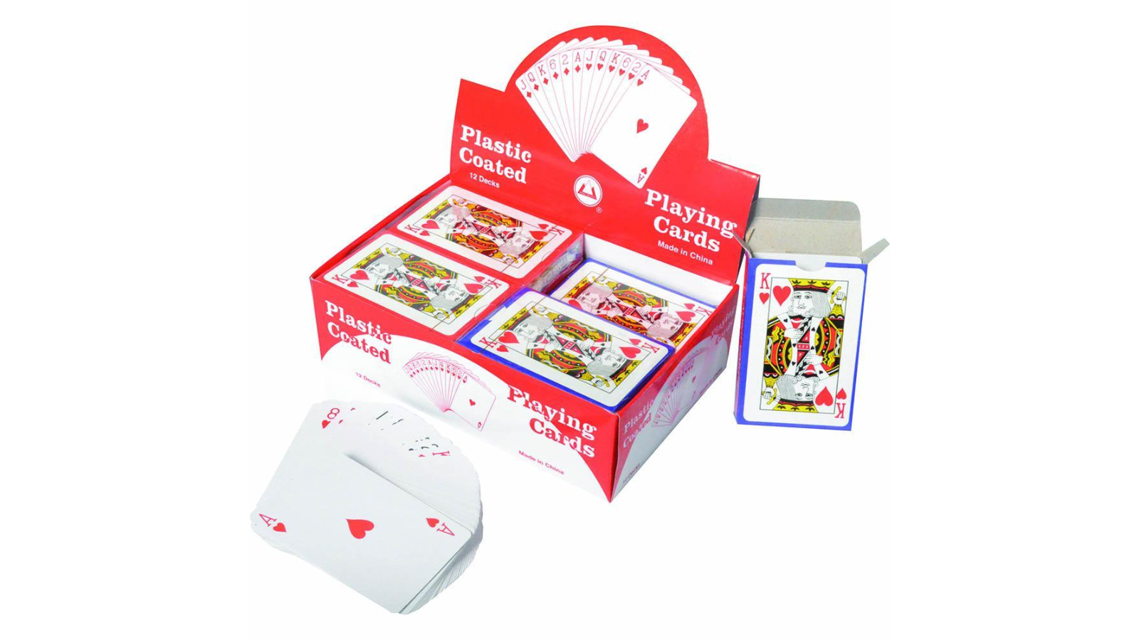Cumberland Plastic Coated Display 12 Decks Playing Card | Harvey Norman