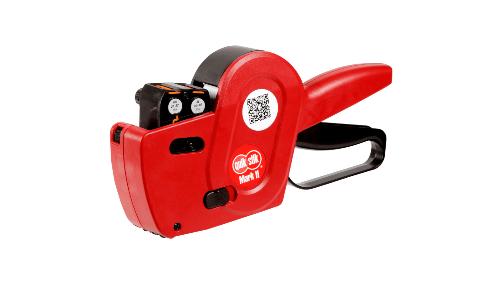 Quickstik Date Gun Mark II Double Line Plus 3 Label Roll - Red | Harvey ...