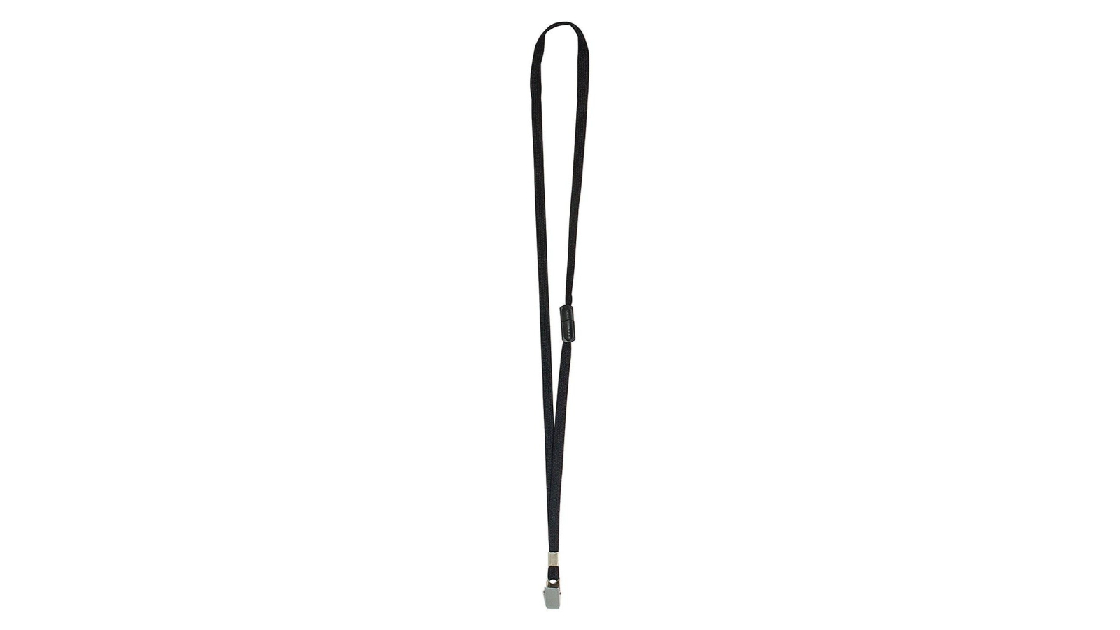 Rexel Pack of 10 Flat Lanyard with Breakaway Alligator Clip - Black ...
