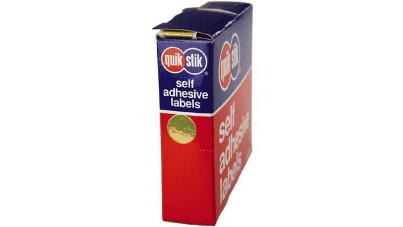 Quickstik Pack of 650 Gold Sticker Circle Label Dispenser | Harvey Norman