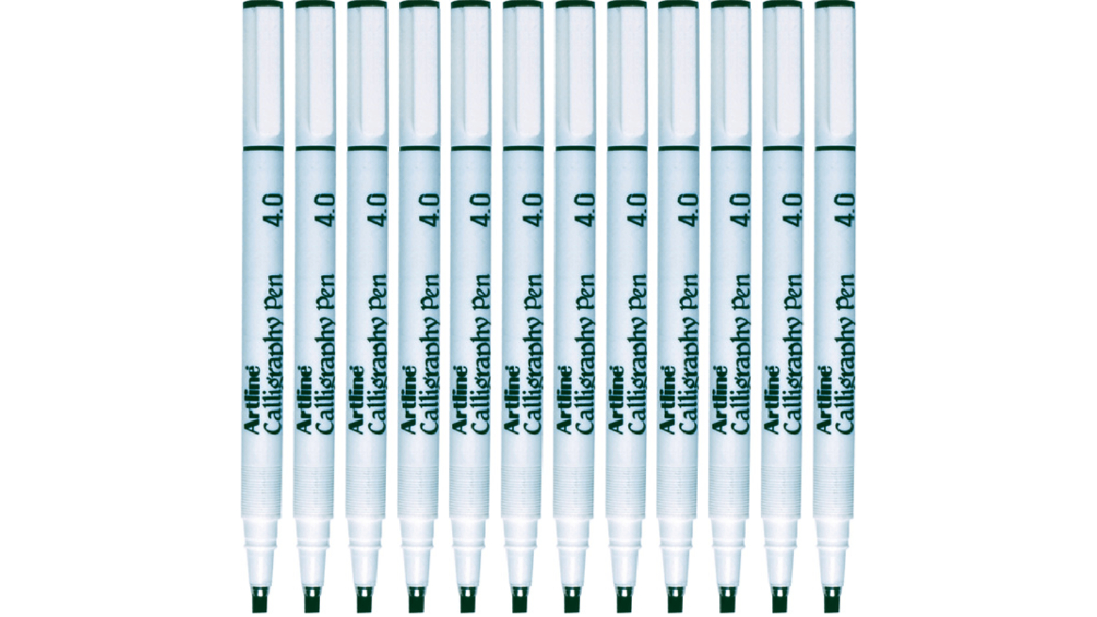 Artline 241 Box of 12 Black Calligraphy Pen Pigment Ink Wedge Tip - 0 ...