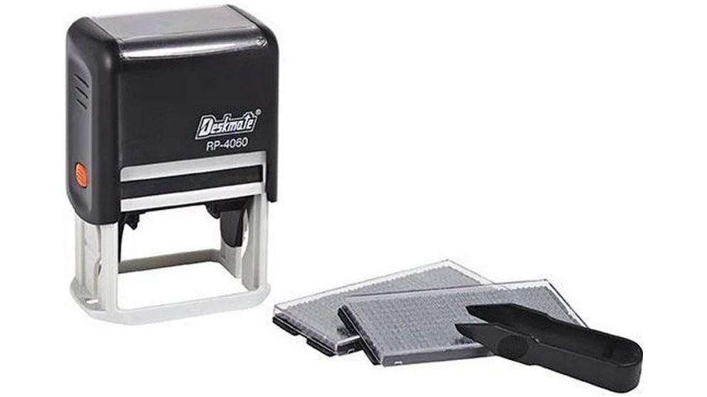 Deskmate DIY Dater Stamp Kit with 4mm Fixed Rib Platen | Harvey Norman