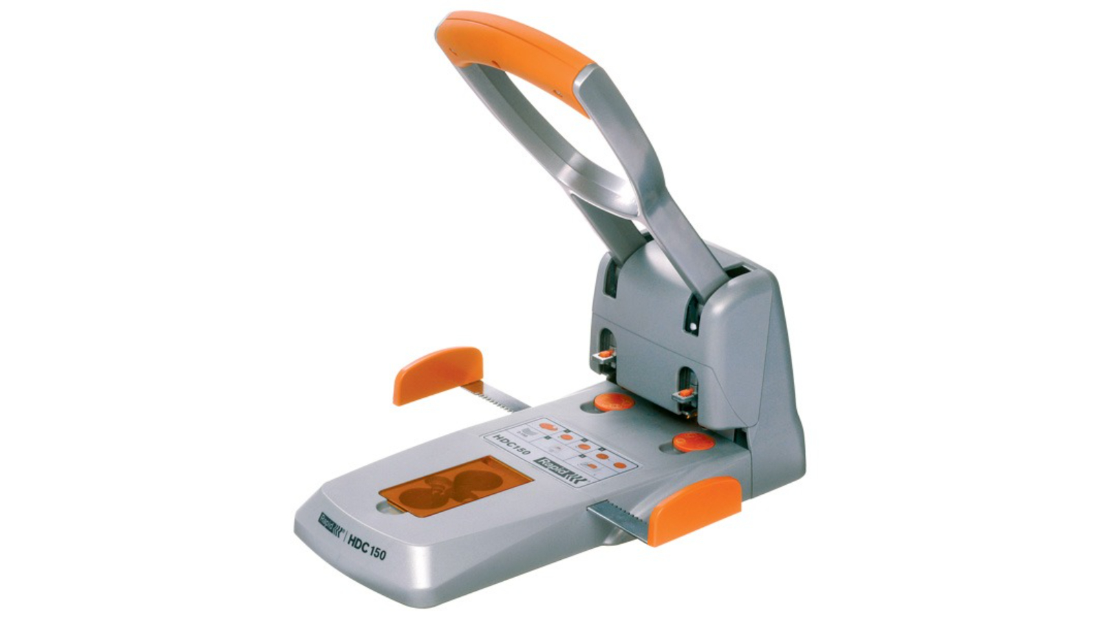 Rapid HDC150 2 Hole Punch Heavy Duty 150 Sheet - Silver/Orange | Harvey ...