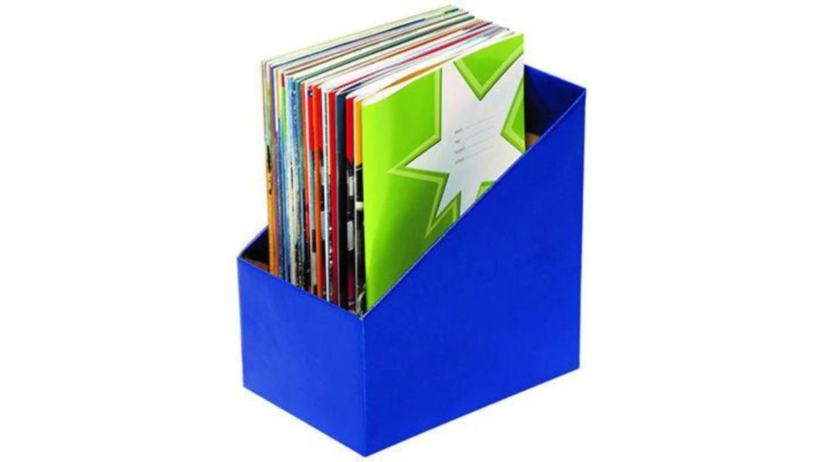Marbig Pack of 5 Small Book Box - Blue | Harvey Norman