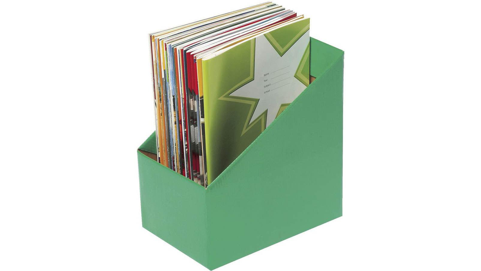 Marbig Pack of 5 Large Book Box - Green | Harvey Norman