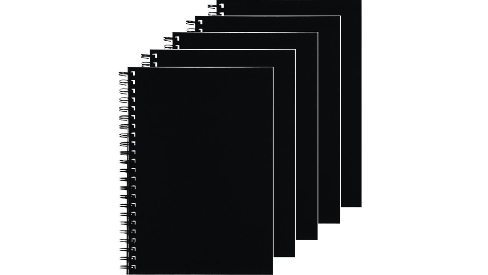 Spirax 512 Pack of 5 Ruled Hard Cover A4 200 Page 0.7cm Spiral Bound ...