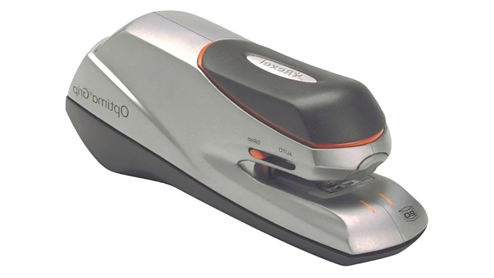 Rexel Silver/Black Optima Grip 20 Sheet Electric Stapler | Harvey Norman
