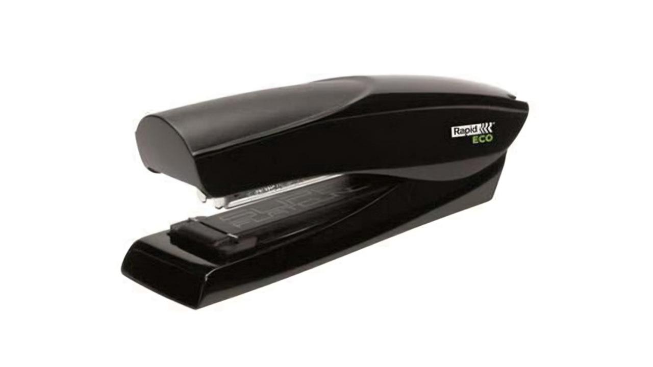 Rapid Eco Half Strip Recycled Stapler - Black | Harvey Norman