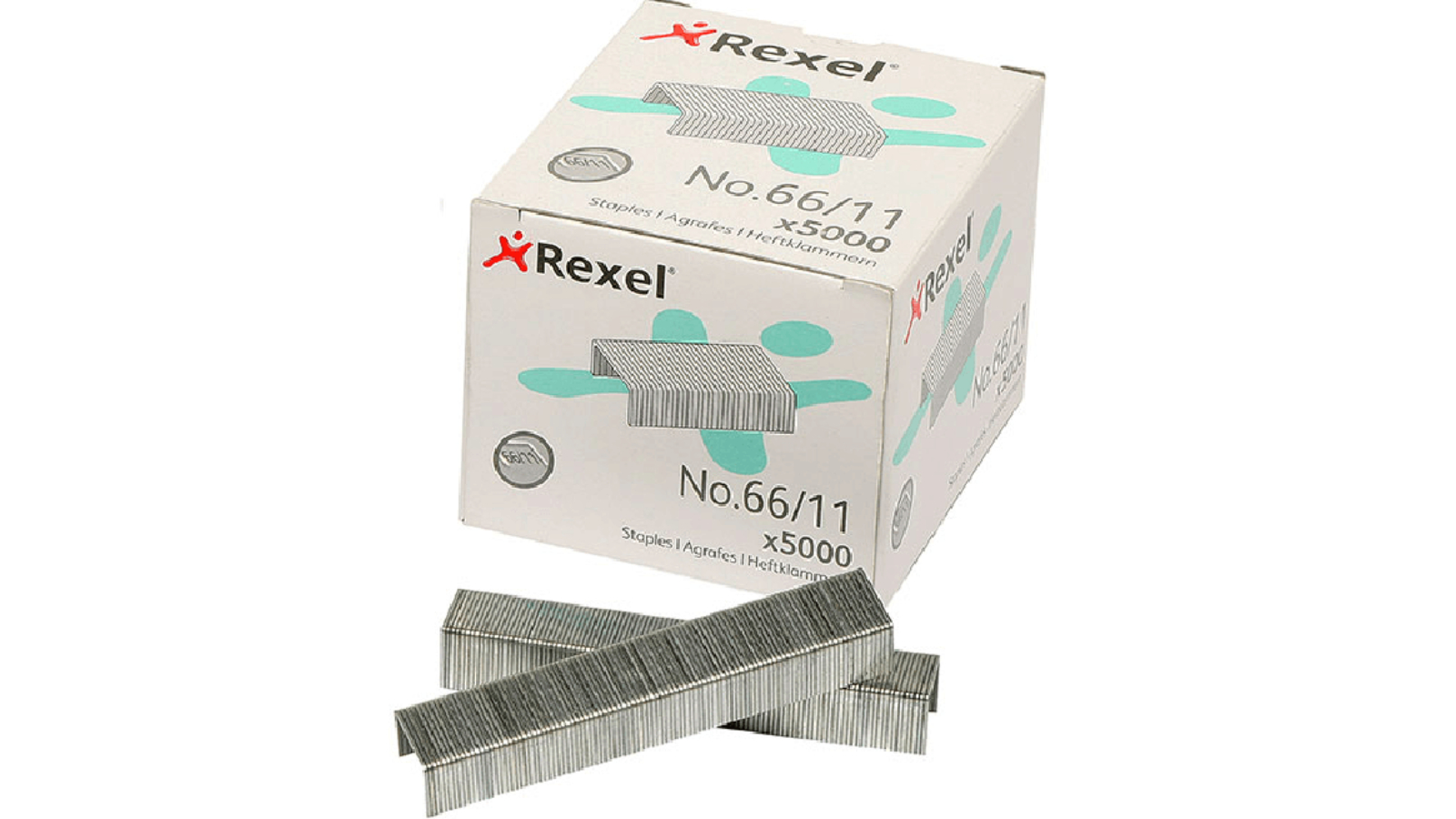Rexel Box of 5000 No.66 Giant Staples - 1.1cm | Harvey Norman