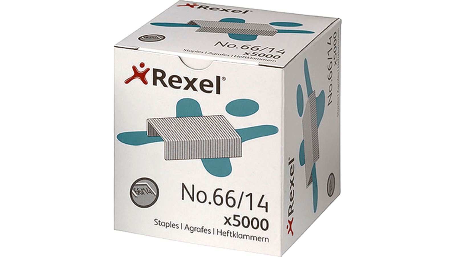 Rexel Box of 5000 No. 66 Giant Staples - 1.4cm | Harvey Norman