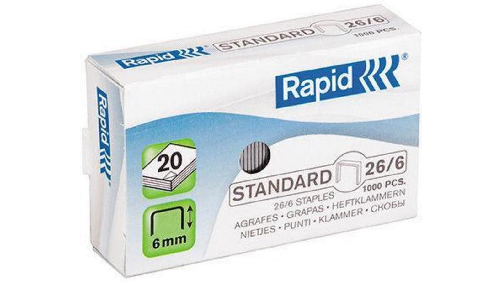 Rapid 26/6 Box of 1000 Standard Staples | Harvey Norman