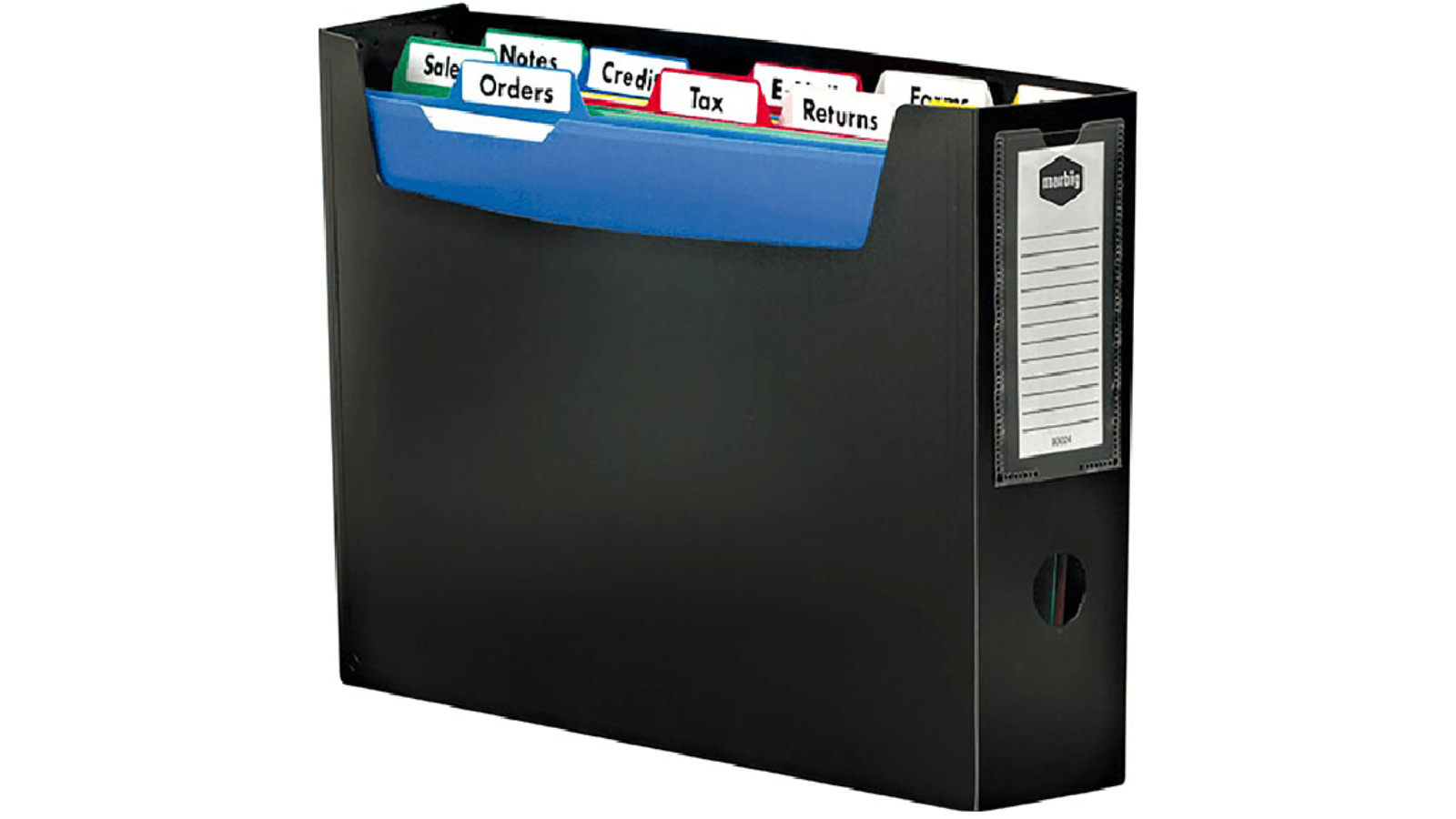 Marbig Portable File Organiser with A4 Filing Filetab - Black | Harvey ...