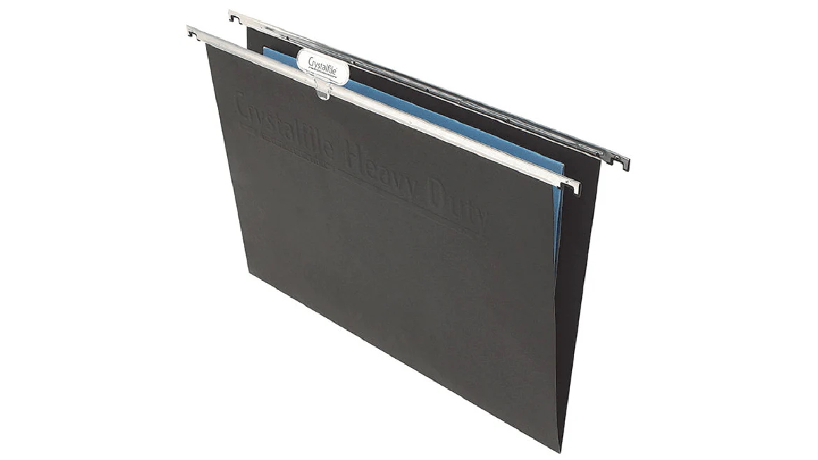 Crystalfile Pack of 50 Heavy Duty Suspension File - Black | Harvey Norman