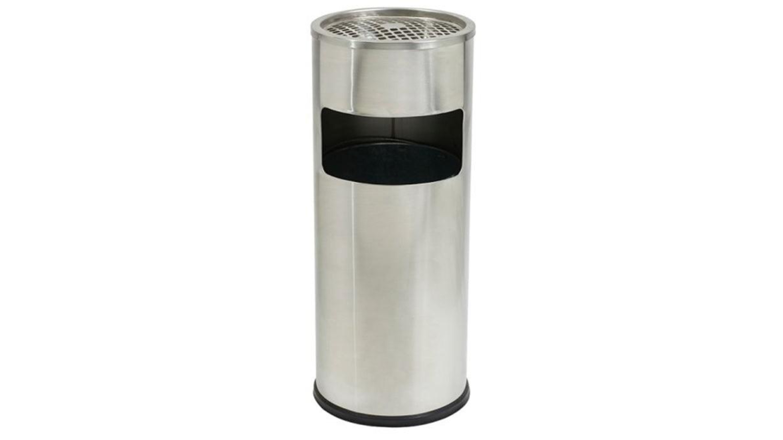 Compass Stainless Steel Lobby Bin with Ashtray - 10L | Harvey Norman