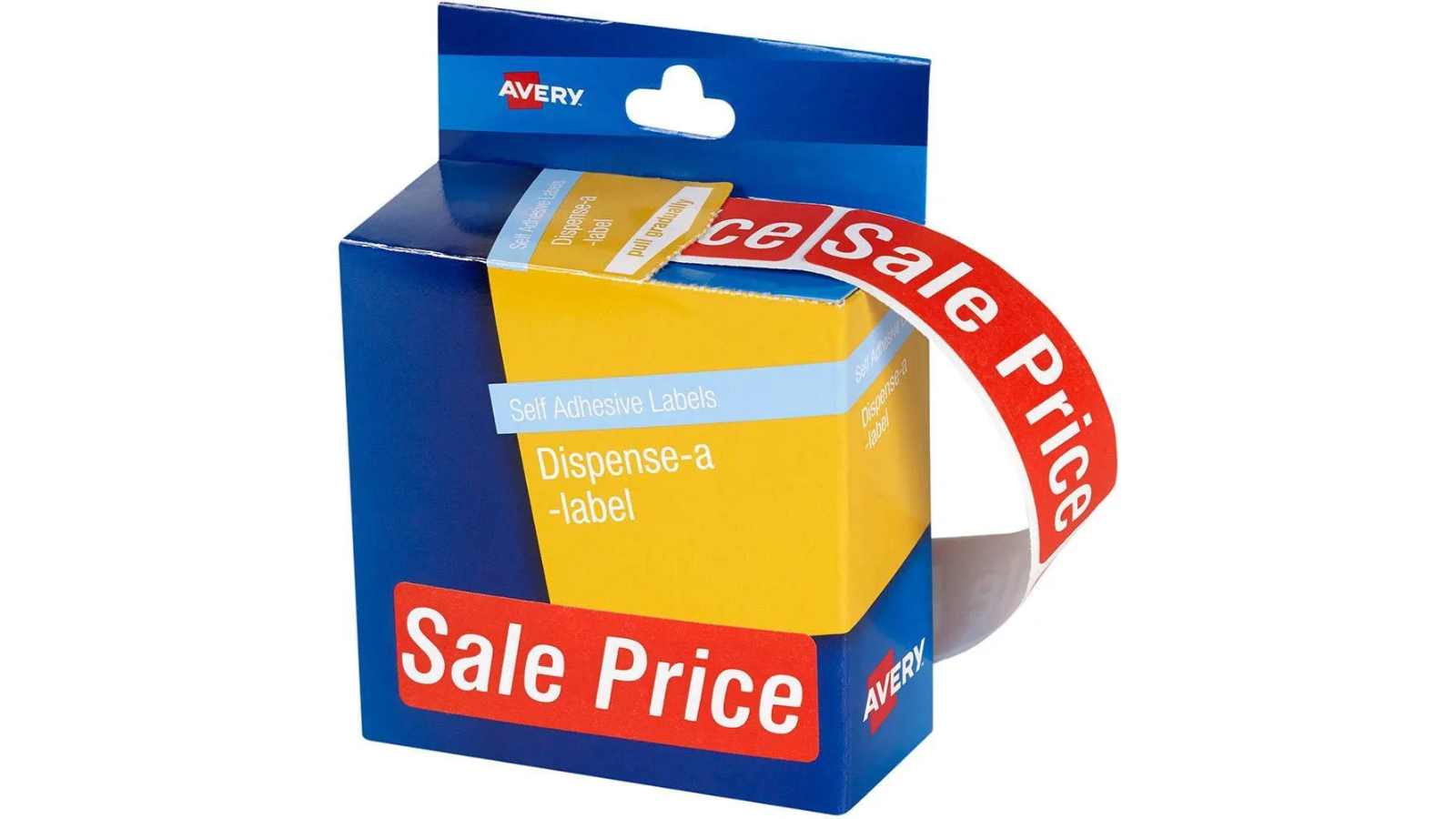 Avery Pack of 250 6.4 x 1.9cm Message Label - Red | Harvey Norman