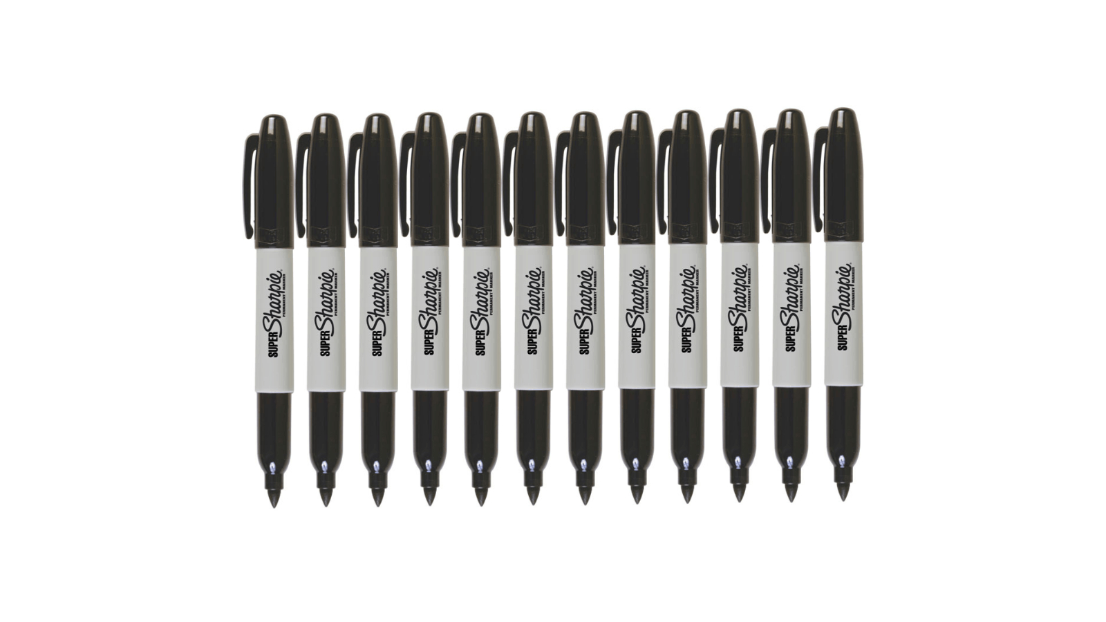 Sharpie Box of 12 Super Large Bullet Fine Point Permanent Marker ...