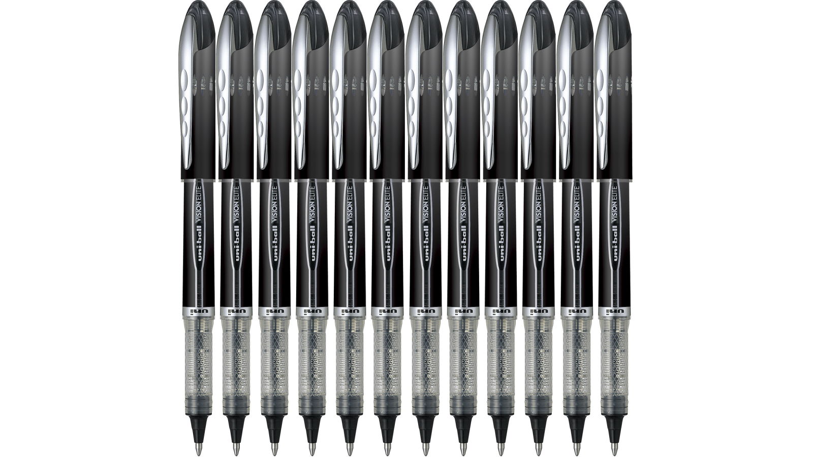 Uni-Ball UB200 Vision Elite Box of 12 Extra Fine 0.5mm Rollerball Pen ...