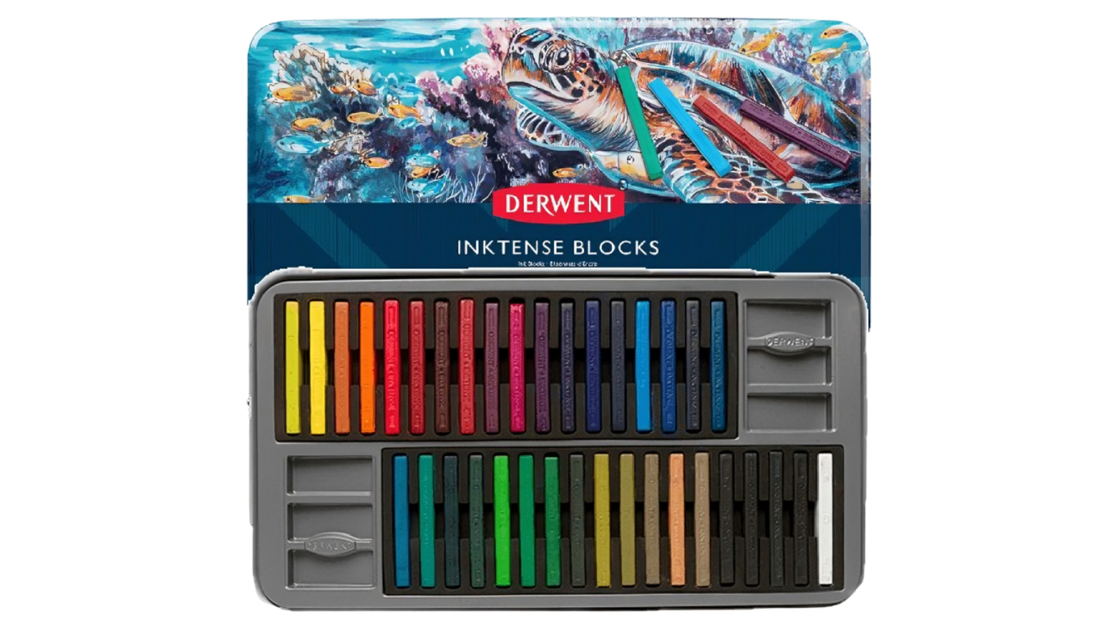 Derwent Set of 36 Assorted Inktense Blocks Watercolour Stick | Harvey ...