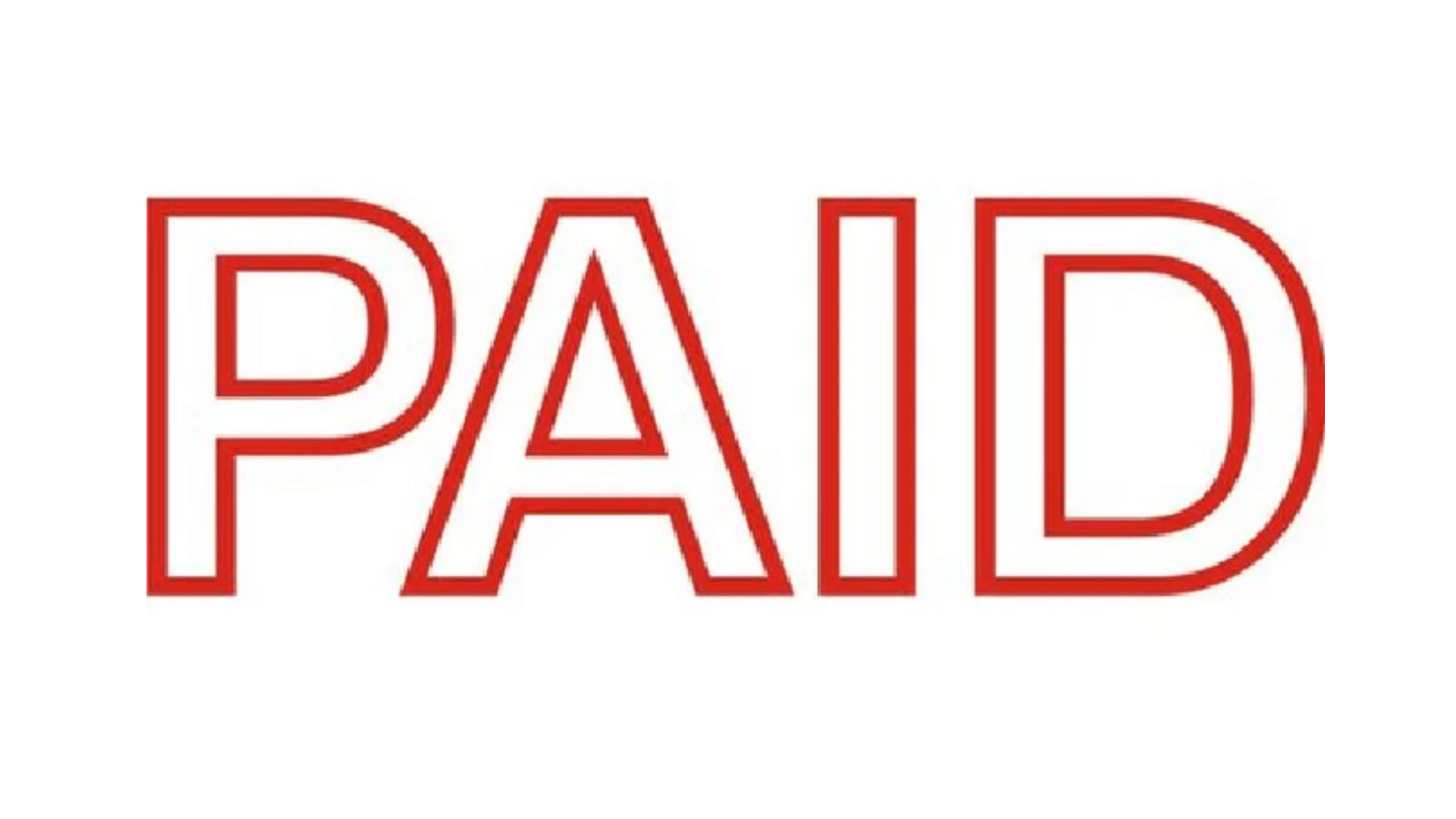 Xstamper 1005 Message Stamp Paid Red Pre-Inked Ready To use | Harvey Norman