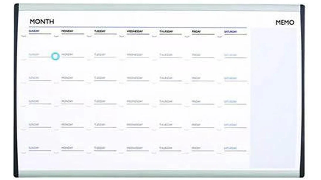 Quartet 46 x 76cm Arc Cubical Calendar Board | Harvey Norman