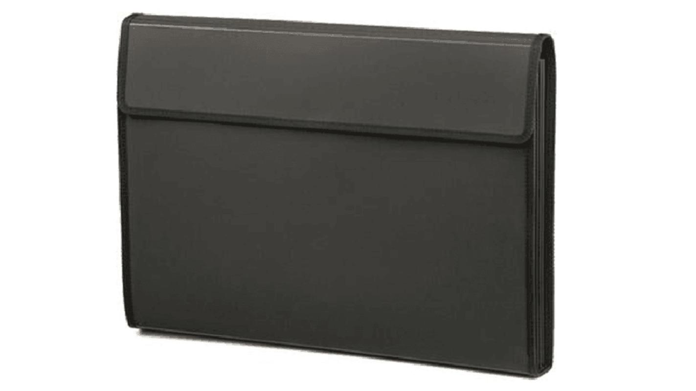 Foldermate Blackdot A3 Expanding 5 Removable Black Pocket File | Harvey ...