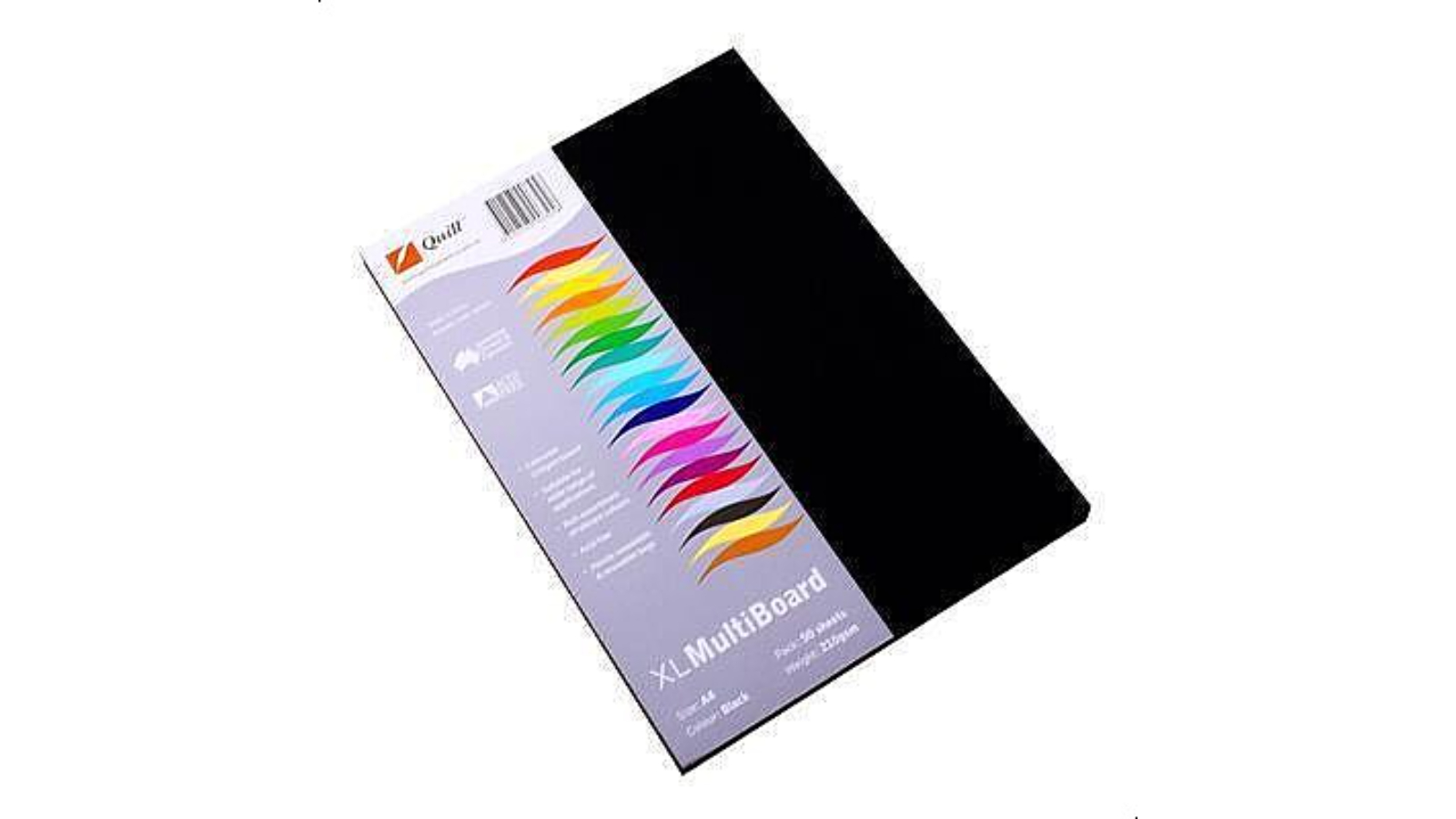 Quill Pack of 50 Black A4 210gsm XL Multiboard | Harvey Norman