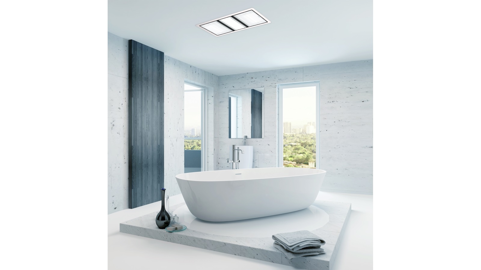 IXL Tastic Luminate Dual 3-in-1 Bathroom Heater Light & Fan - Silver ...