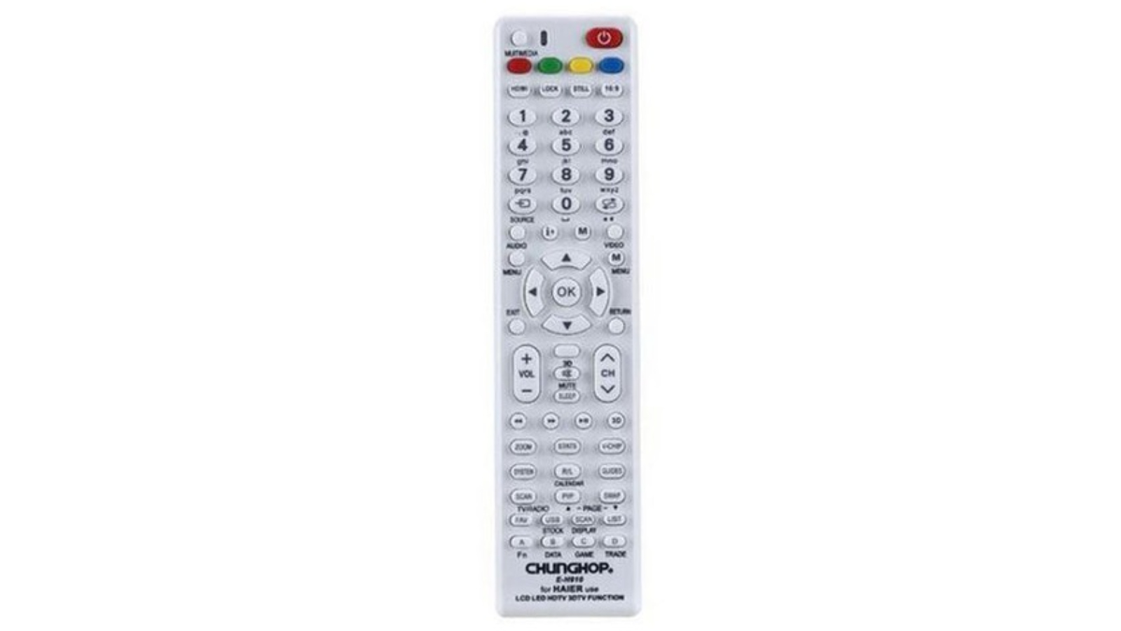 Chunghop Universal Haier LCD/LED/HDTV/HD/TVs Remote Control Replacement ...
