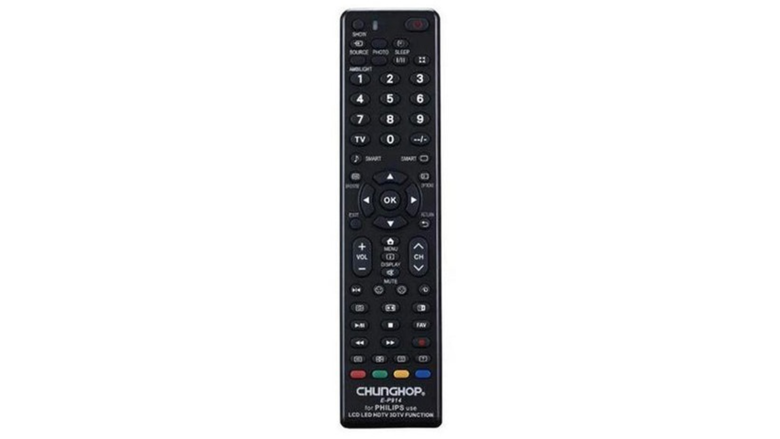 Chunghop Universal Philips LCD/LED/HDTV/HD/TVs Remote Control ...