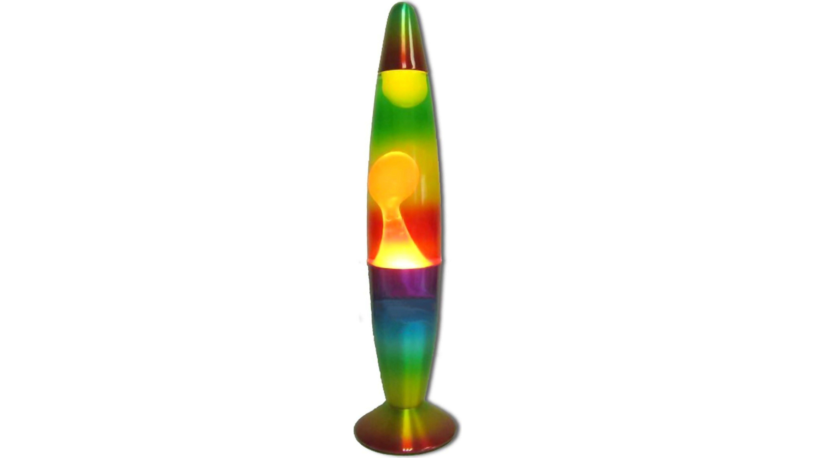 Landmark 42cm Rainbow Liquid Lamp Rocket Shape | Harvey Norman