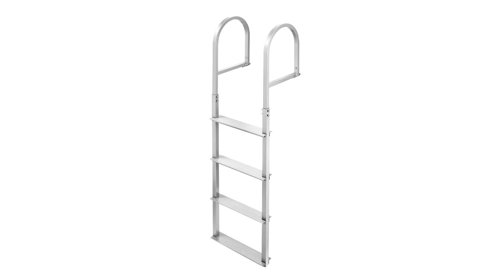 OGL 4-Step Aluminium Handrail Non-Slip Boat Dock Pool Removable Ladder ...