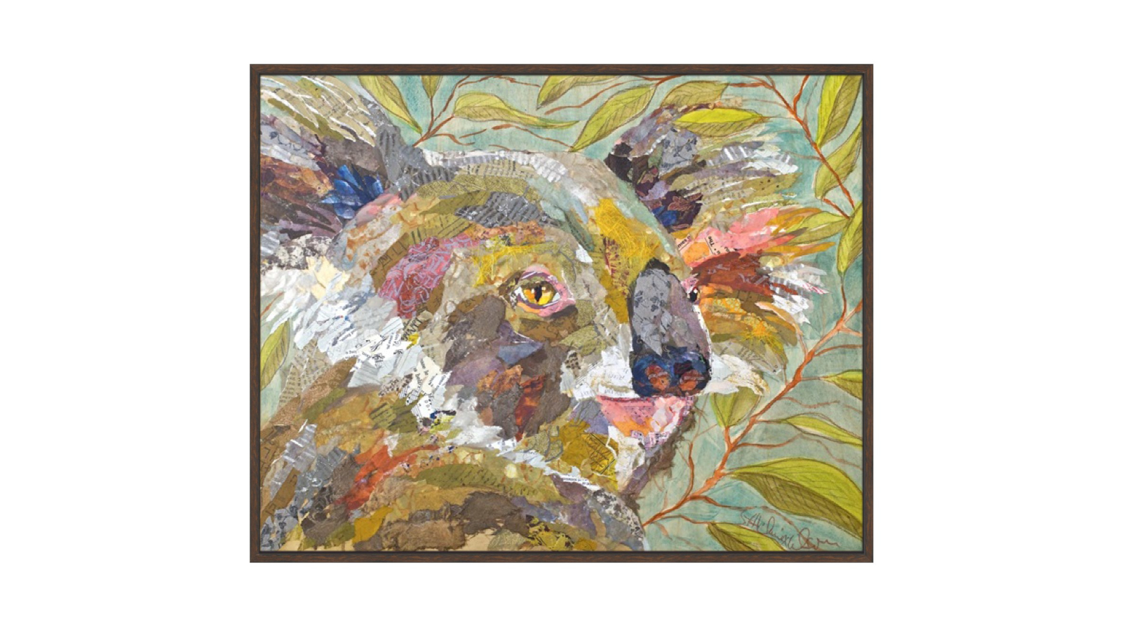 La Grolla Koala Collage I Walnut Gallery Wall Art - 128 x 103cm ...