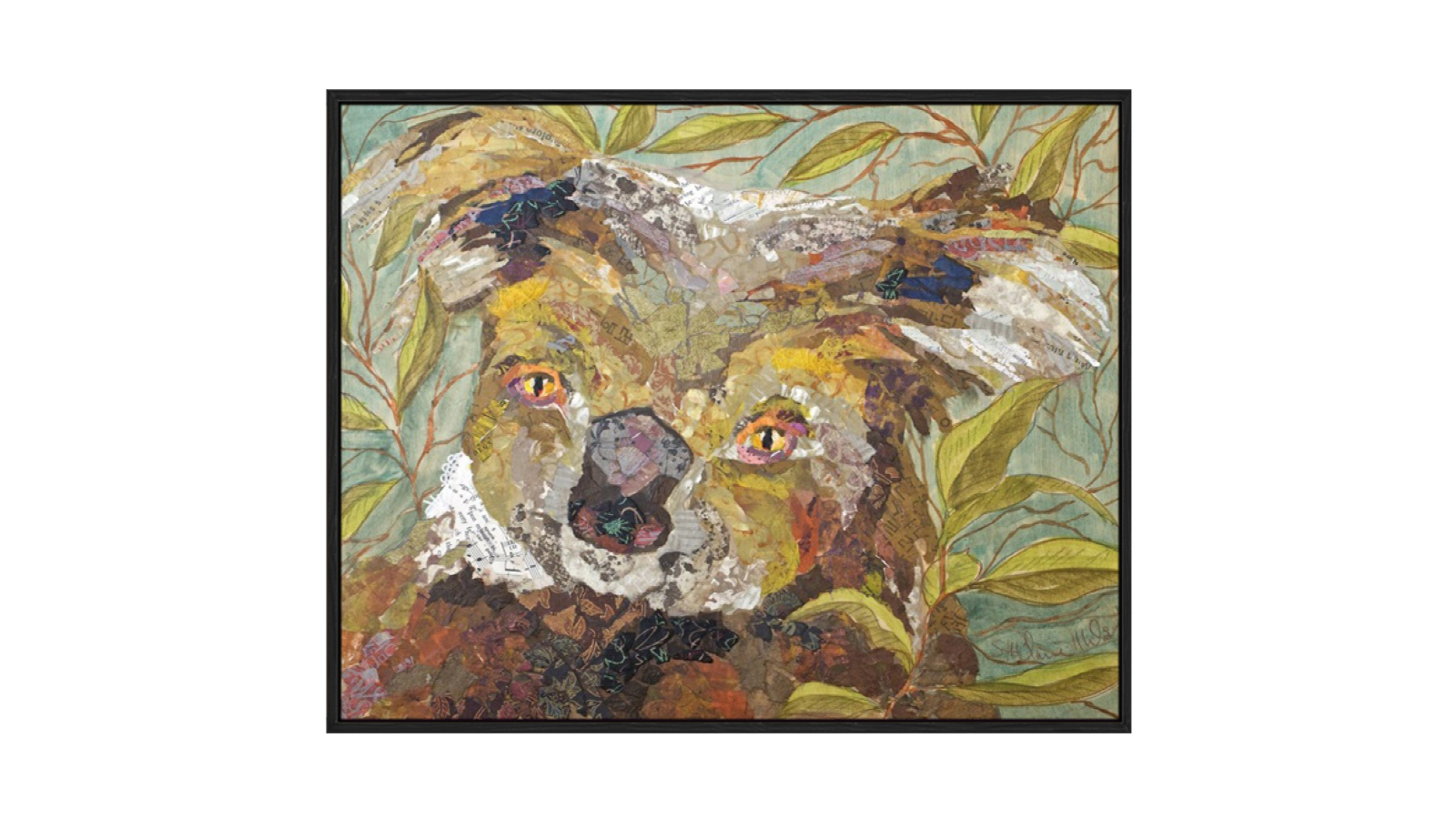 La Grolla Koala Collage II Black Gallery Wall Art - 78 x 63cm | Harvey ...