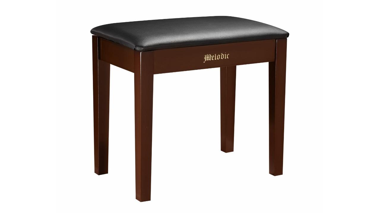 Melodic Modern Piano Wooden Chair with Black Cushion Built-in Storage ...
