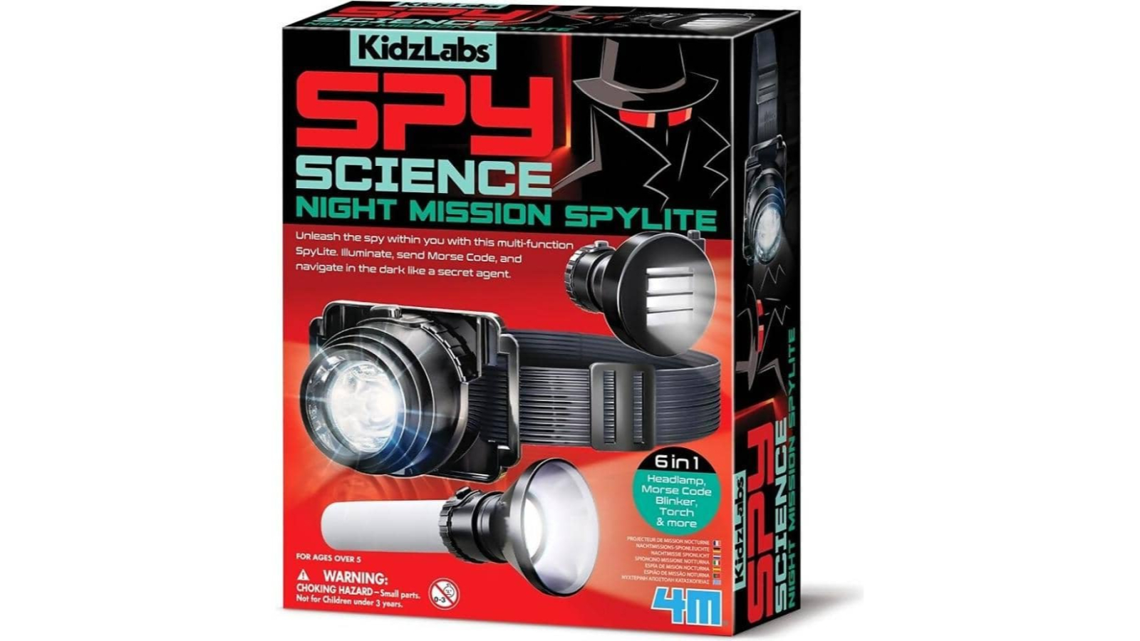 4M Johnco Kids Lab Spy Science Night Mission Spylite | Harvey Norman