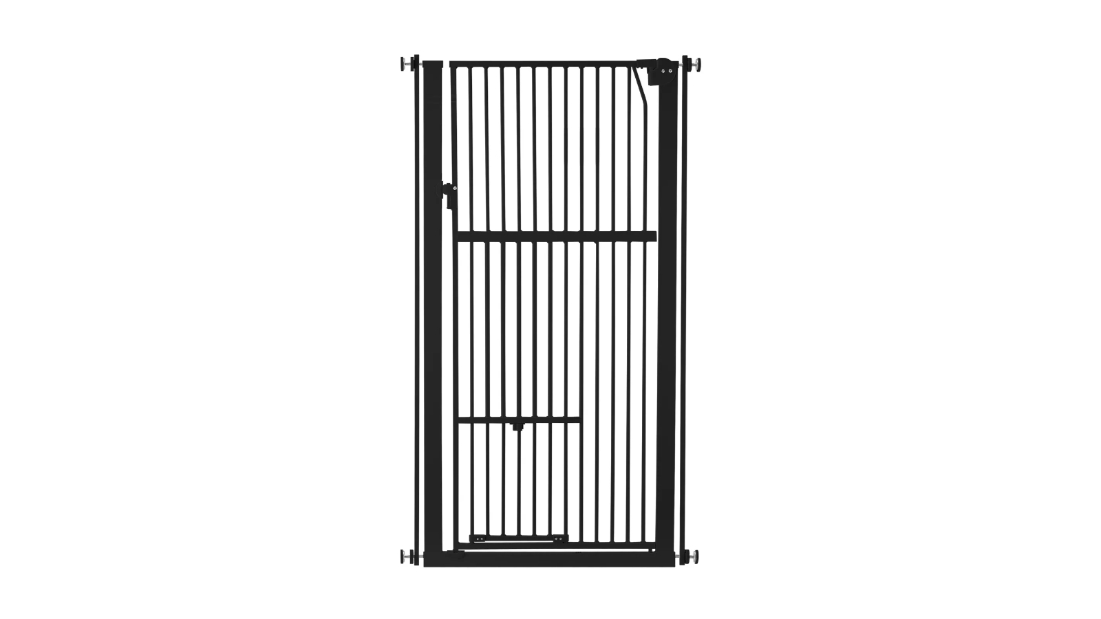 Pet Scene Retractable Tall Safety Gate with Walk Through Door - 142cm ...