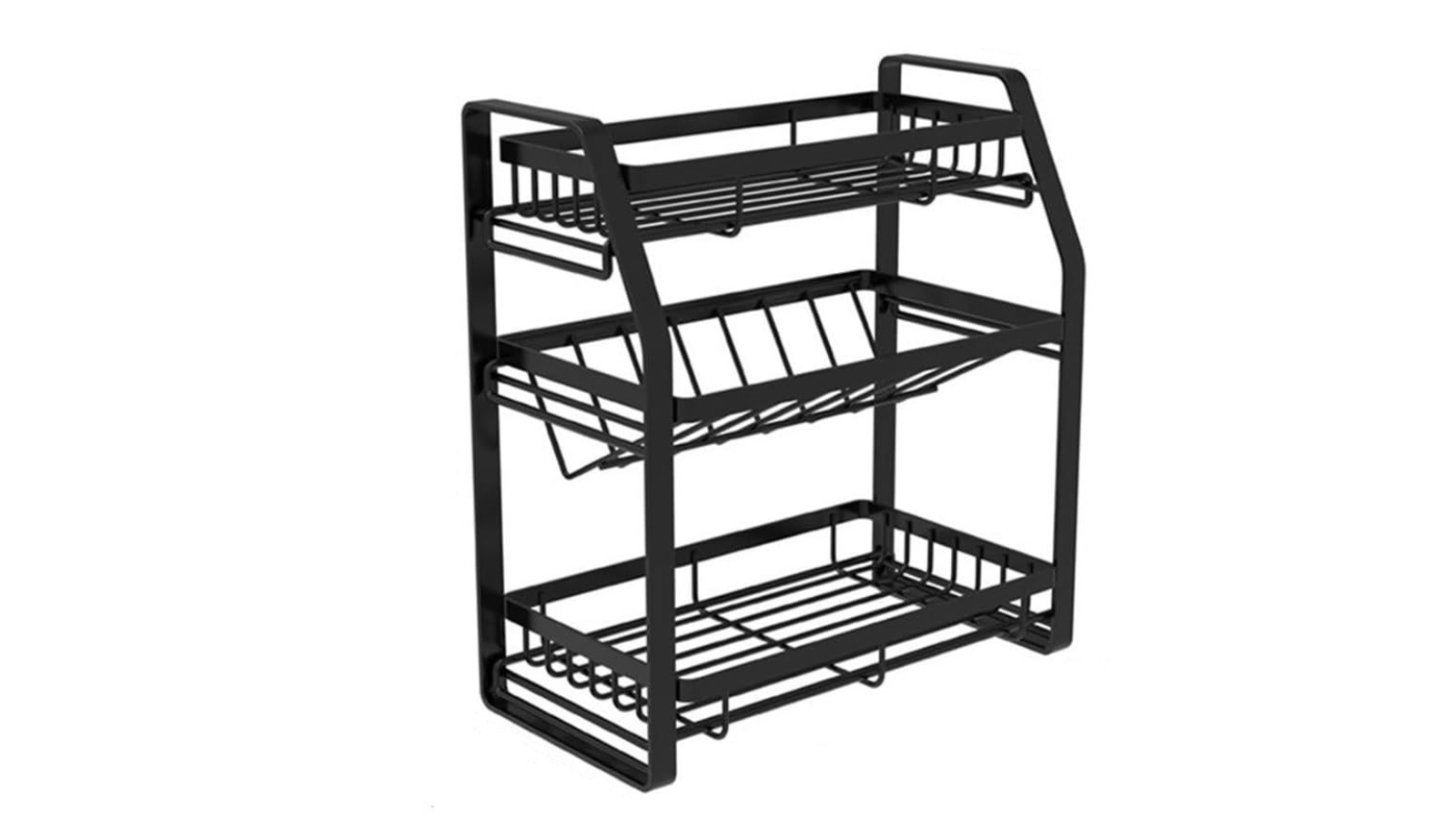 Carla Home 3-Tier Detachable Storage Organiser Spice Rack for Kitchen ...