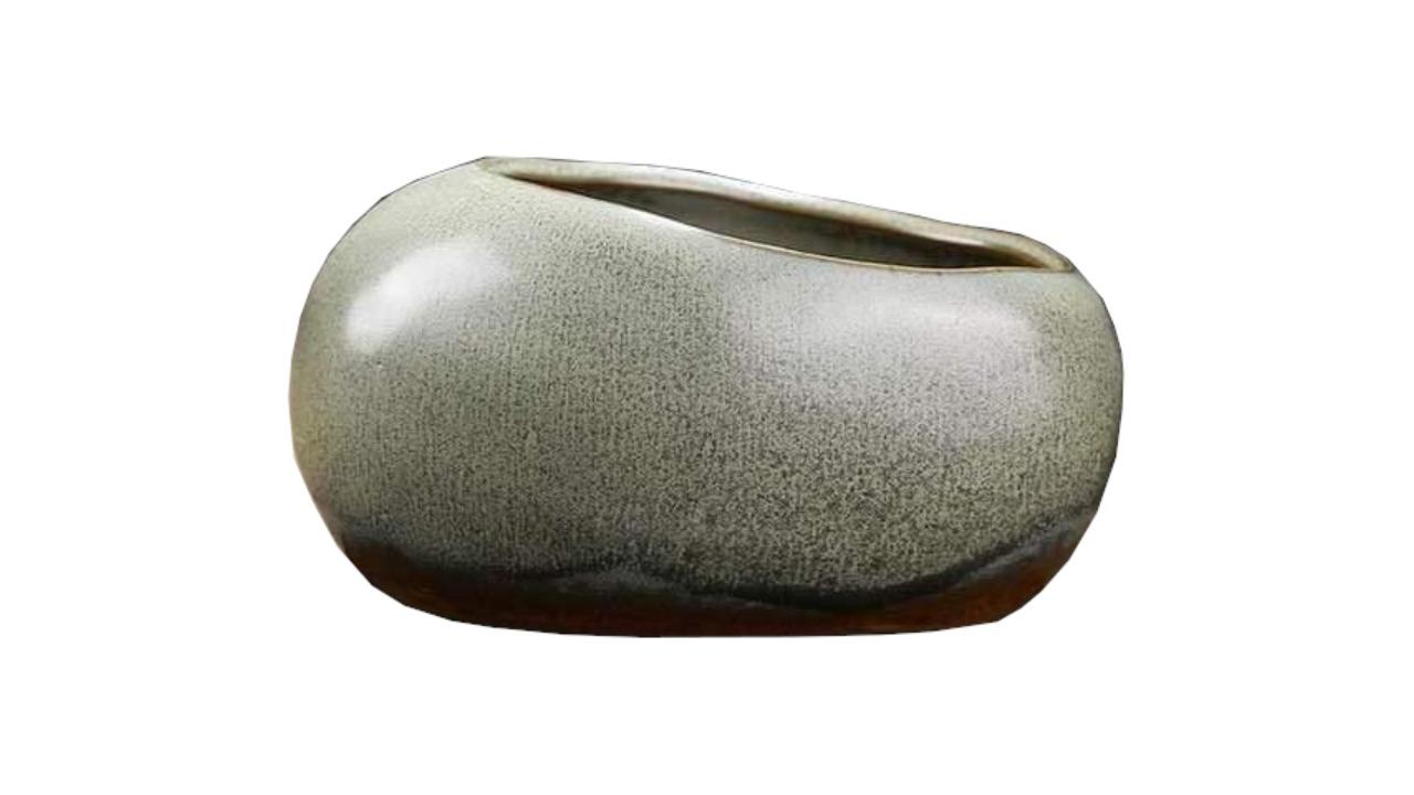 HOD Set of 2 Ceramic Japanese Koi Natural Stone Plant Pot - D | Harvey ...