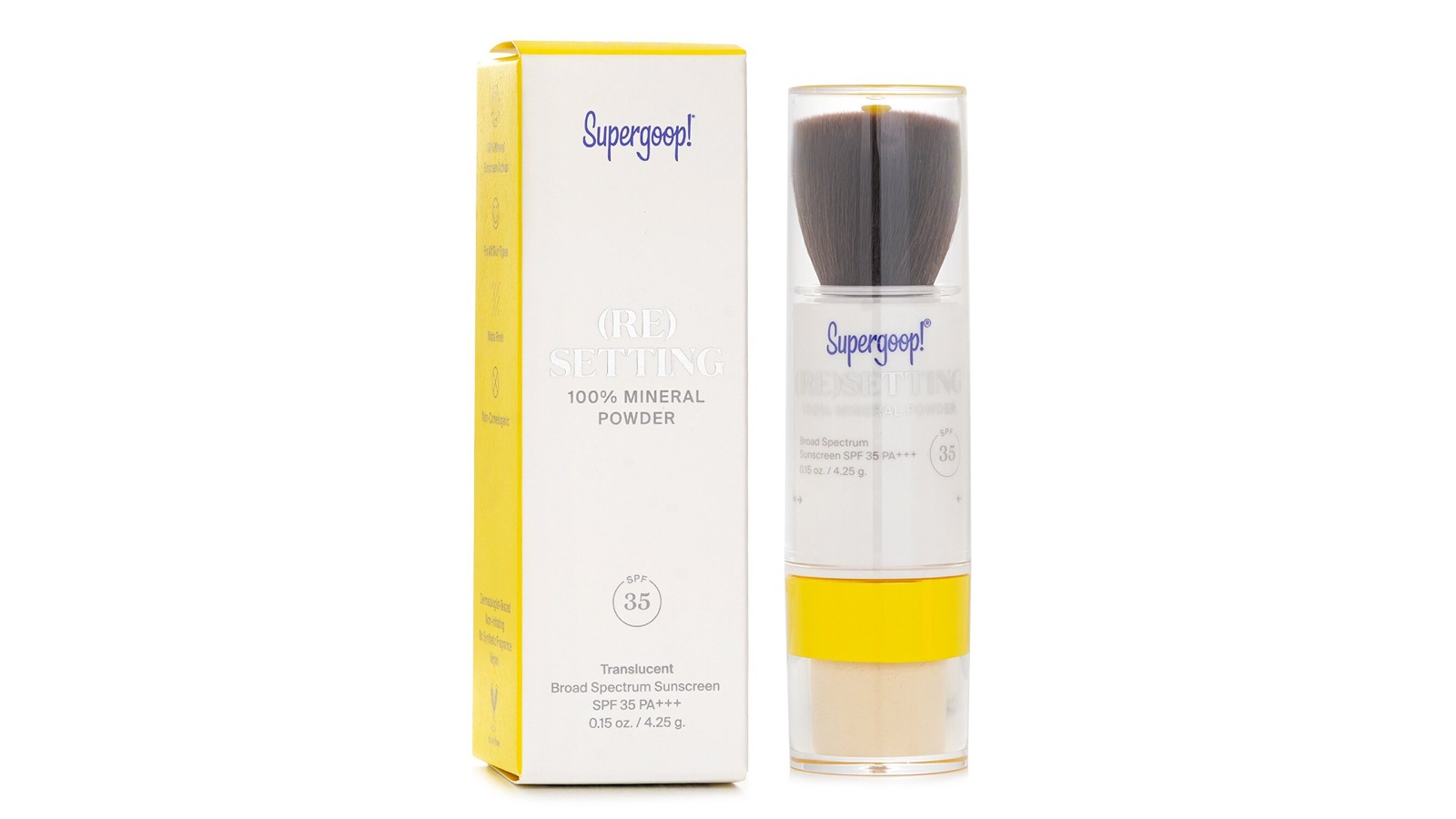 Supergoop Resetting Mineral Powder SPF 35 - Translucent - 4.25g ...
